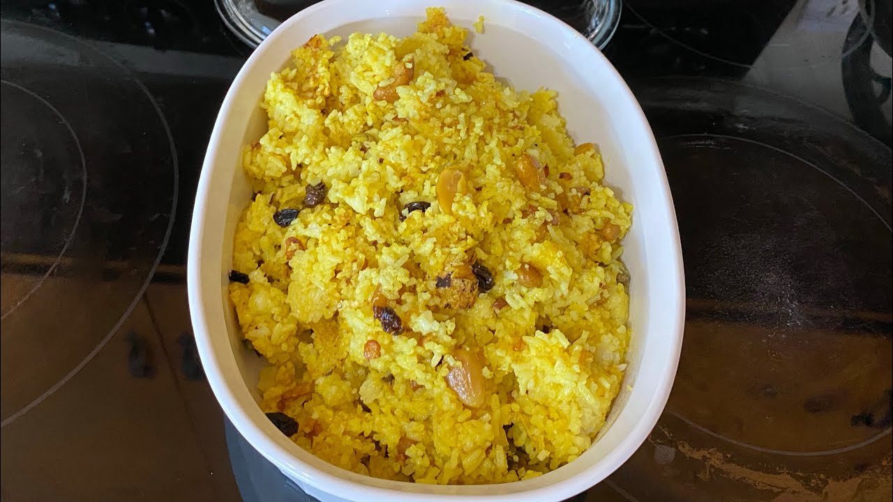 MIXED NUTS AND RAISINS FRIED RICE - YouTube