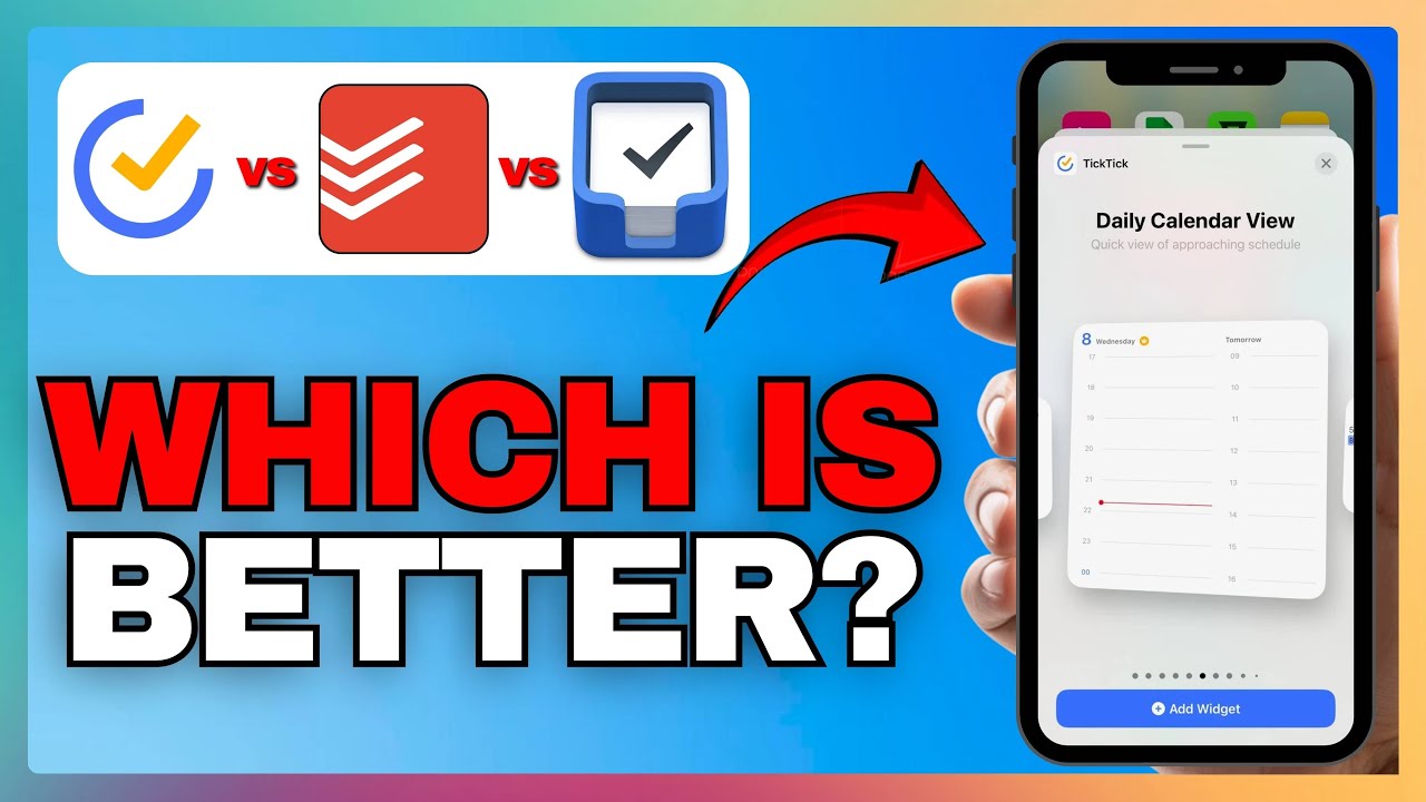 TICKTICK VS TODOIST VS THINGS 3 – ULTIMATE NOTE-TAKING APP COMPARISON 2025! - YouTube