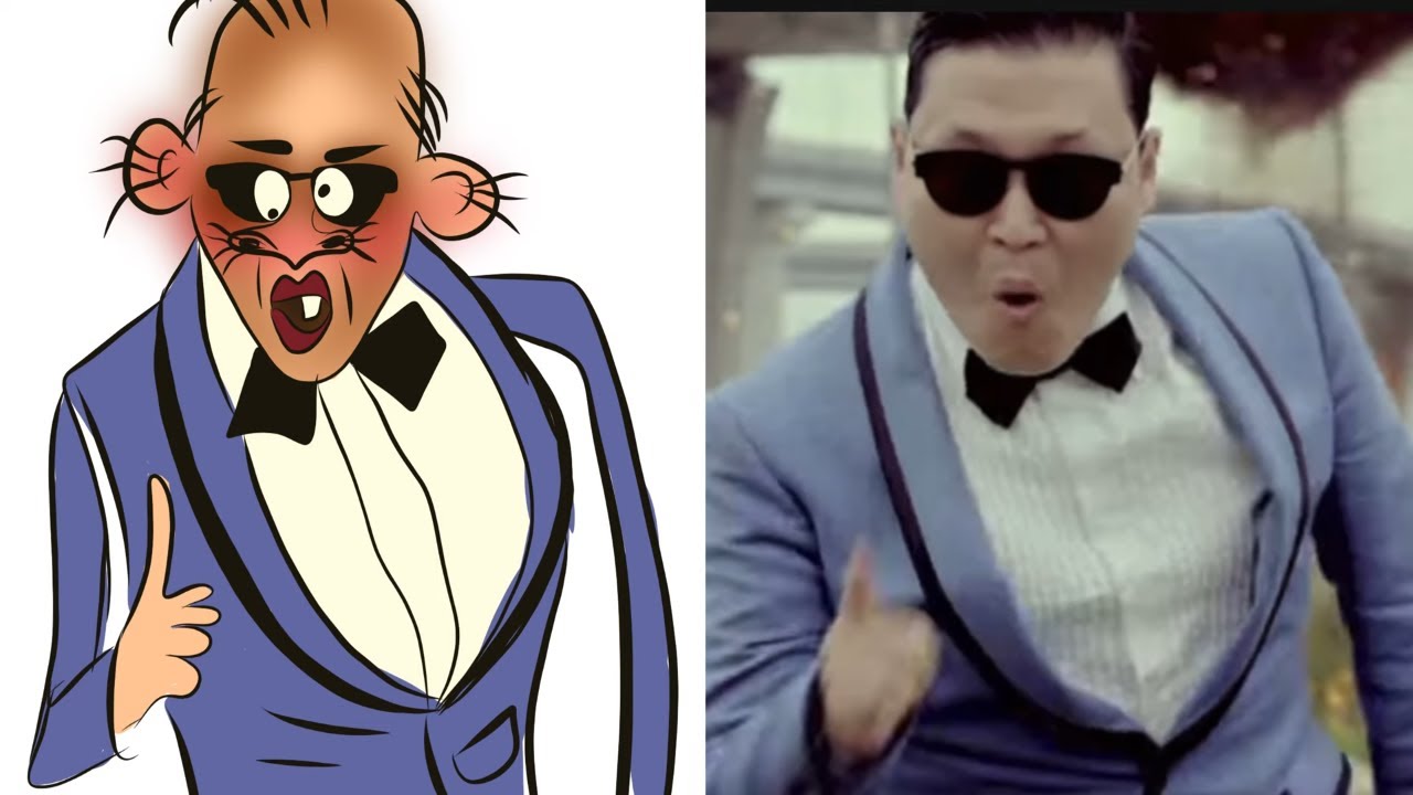 Psy - gangnam style drawing meme - gangnam style k pop - haha baby ...