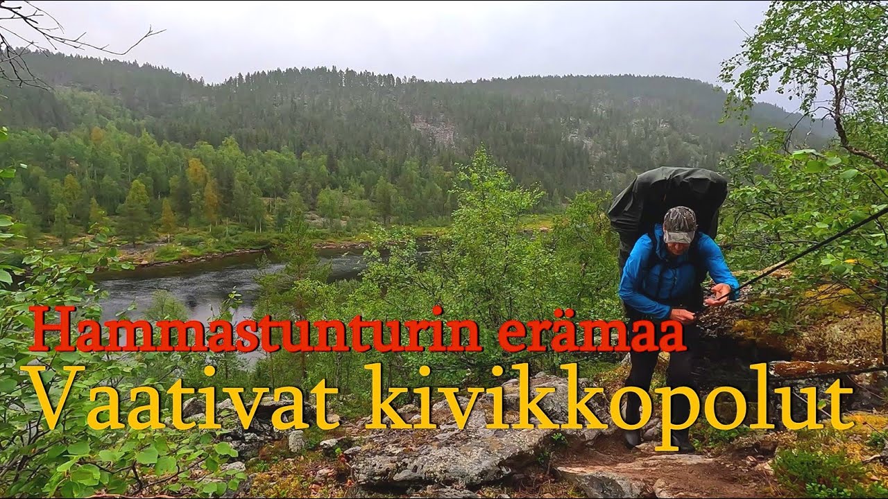 Hammastunturin erämaan vaativat kivikkopolut. Ivalojoen Kultalan polku - YouTube