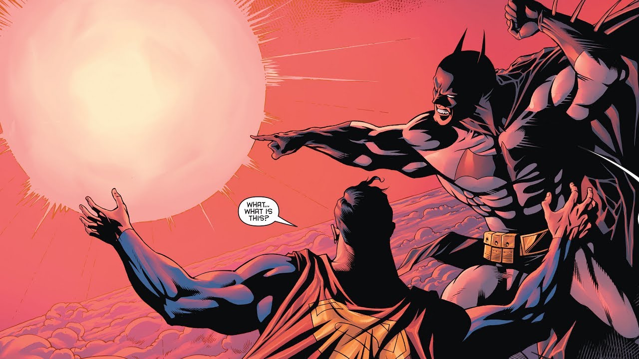 Batman turns the sun into a red sun to defeat Superman - YouTube