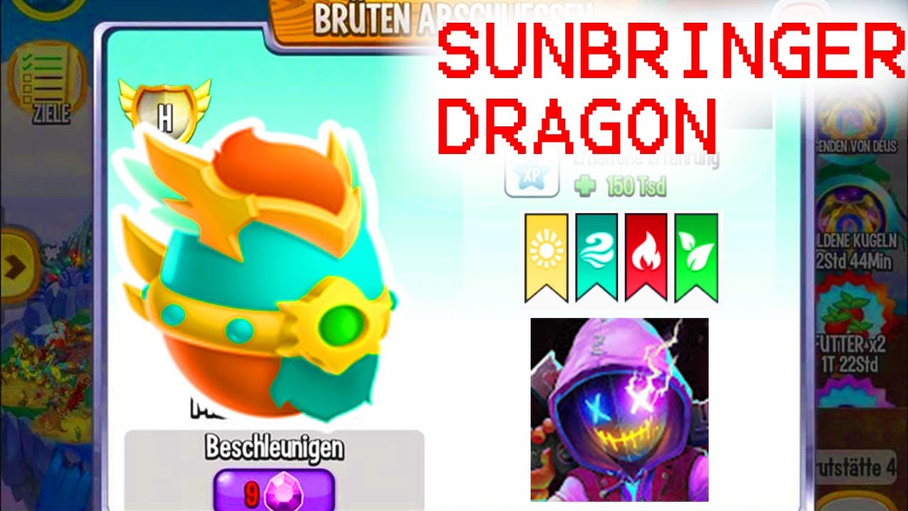 Độc Lạ Tiền Giang High Sunbringer Dragon Max Level 70 Dragon City HNT ...