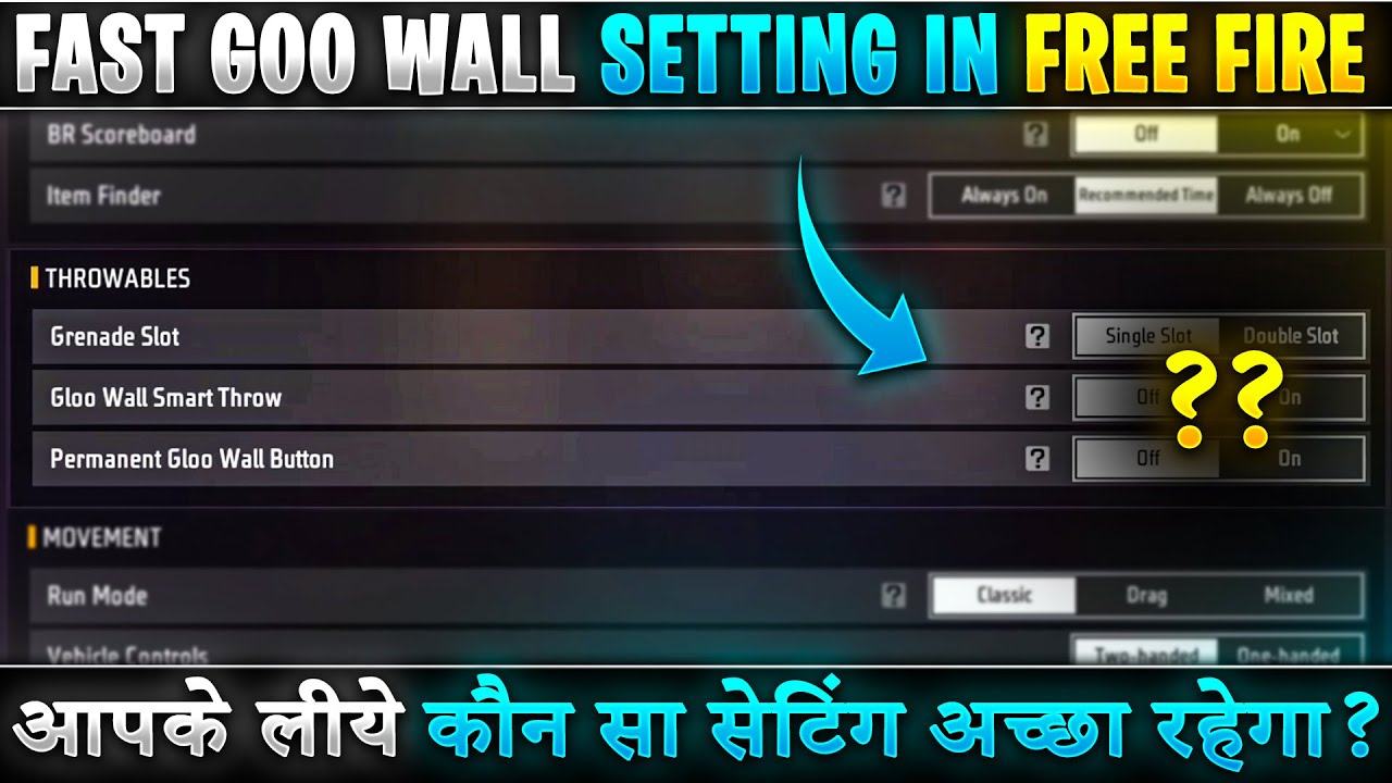 Fast gloo wall setting in free fire | Free fire best gloo wall setting ...
