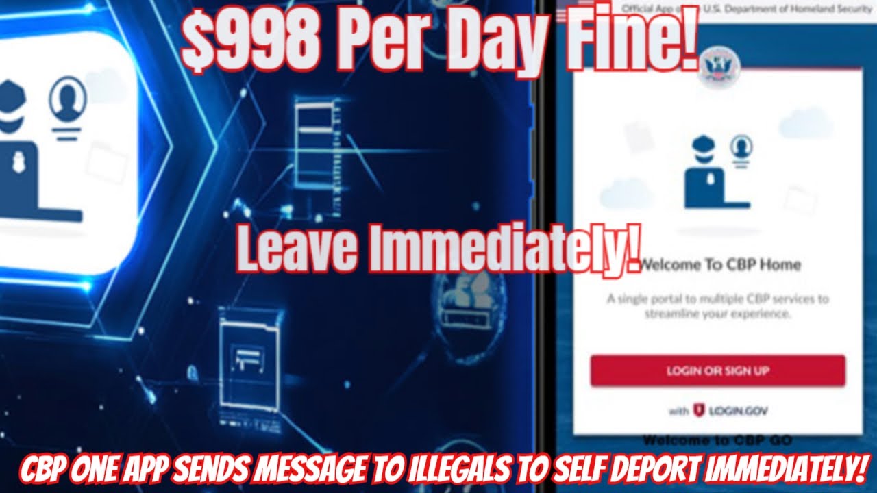 CBP One App Sends Message To Illegals To Self Deport Immediately! - YouTube