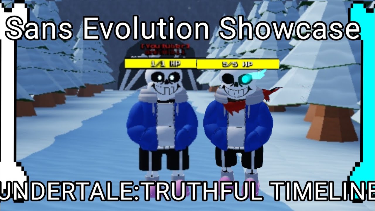 Roblox|| Undertale: Truthful timeline ||Sans Evolution Showcase - YouTube