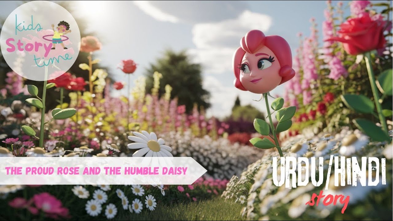The Proud Rose and the Humble Daisy in Hindi/Urdu |Kids Story Area ...