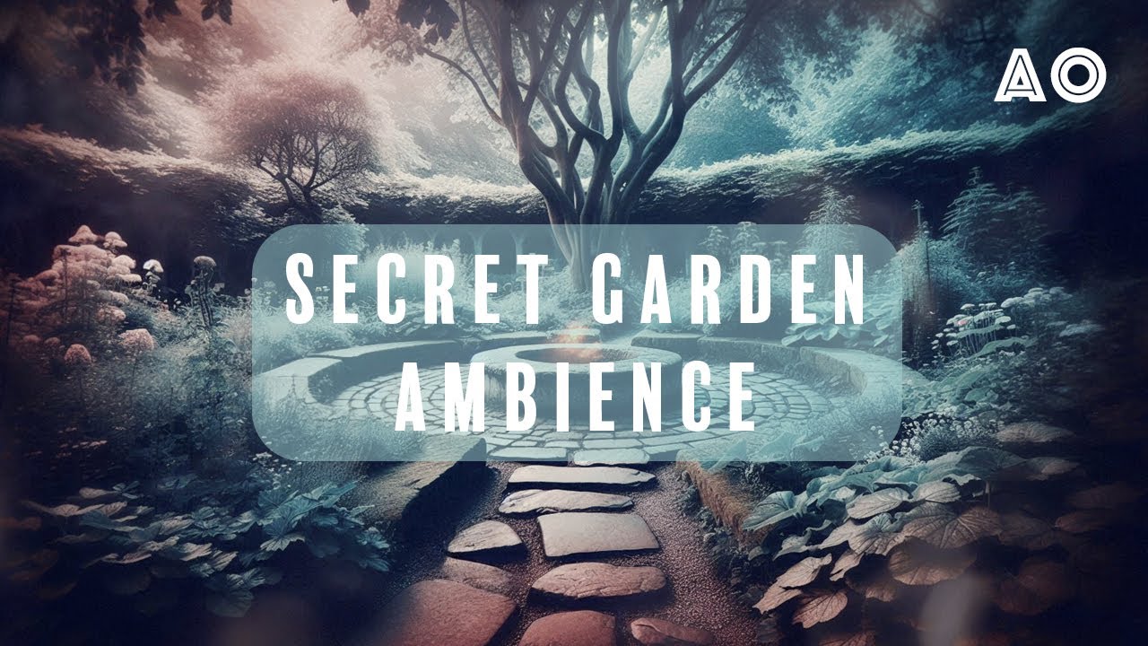 Secret Garden Magical Ruins Ambience TV Screensaver w/Fire Pit & Low-Key Drone Score for ...