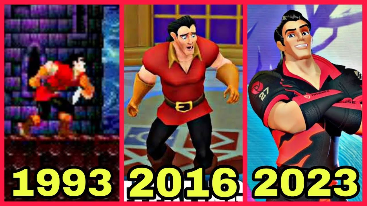 Evolution of Disney's Gaston as a Villain in Games [1993 - 2023] - YouTube