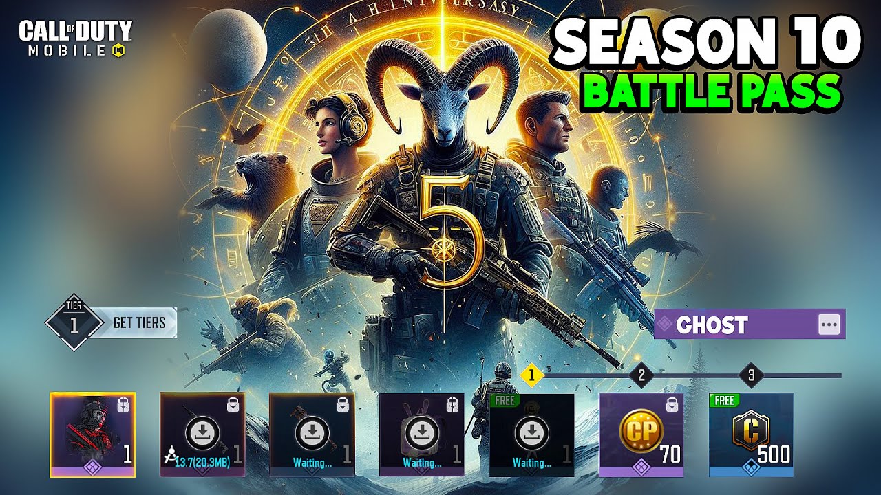 Season 10 Battle Pass Characters & Guns CODM - 5th Anniversary Updates ...