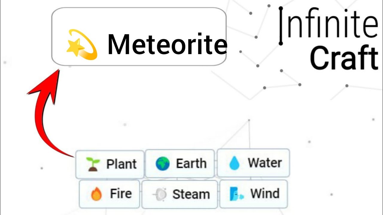 How to make Meteorite in infinite craft | infinity craft - YouTube