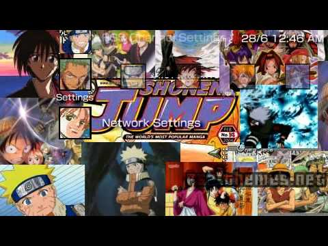 PSP Theme Shonen jump_2_2 PSP-Themes.NET - YouTube