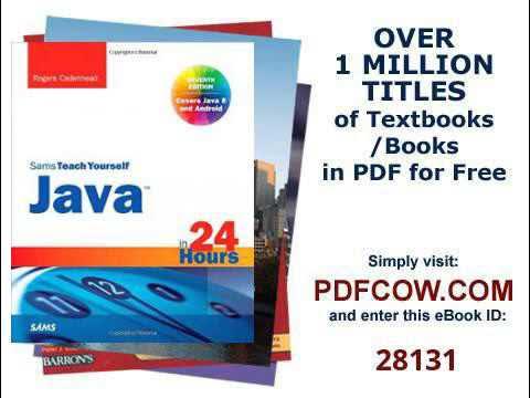 Java in 24 Hours, Sams Teach Yourself Covering Java 8 7th Edition - YouTube