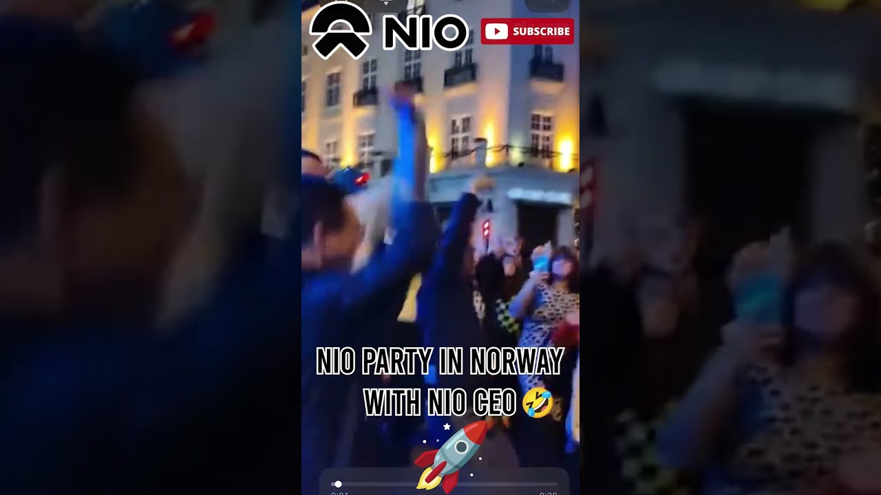 NIO Party in Norway with $NIO CEO William Li #shorts - YouTube