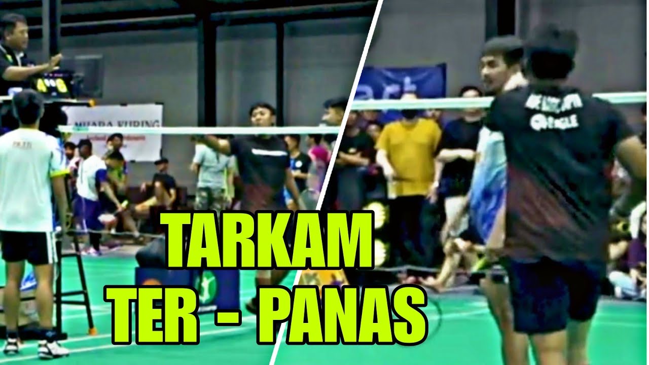 NYARIS ! Tarkam Badminton Keras ADE BAGUS VS RIDHO KEBOT Saling Tengil ...
