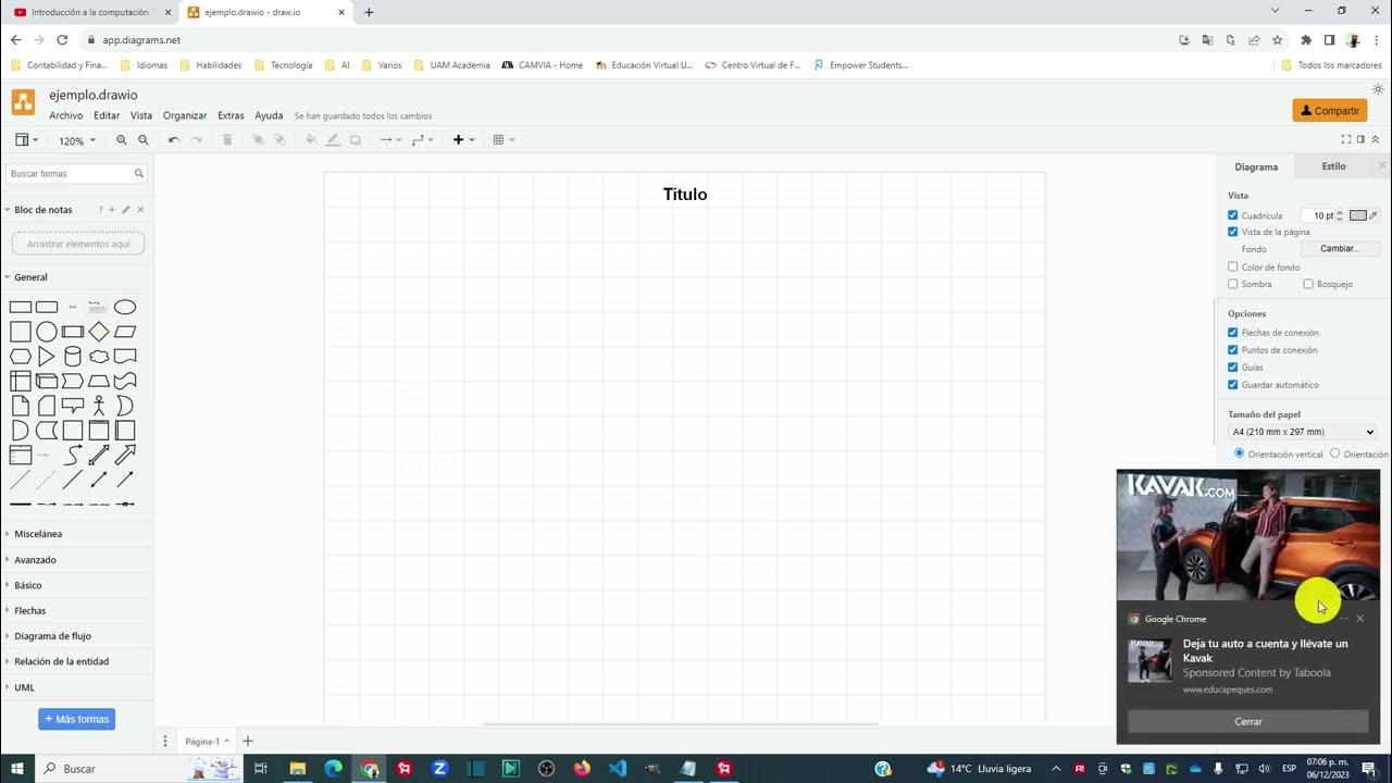 Uso básico de la plataforma Draw.io - YouTube