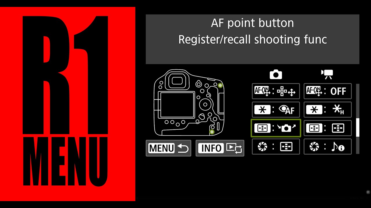 Canon R1 - Menu Settings For Sports Photography - YouTube