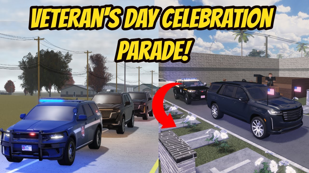 Greenville, Wisc Roblox l Veteran's Day President Motorcade Parade ...