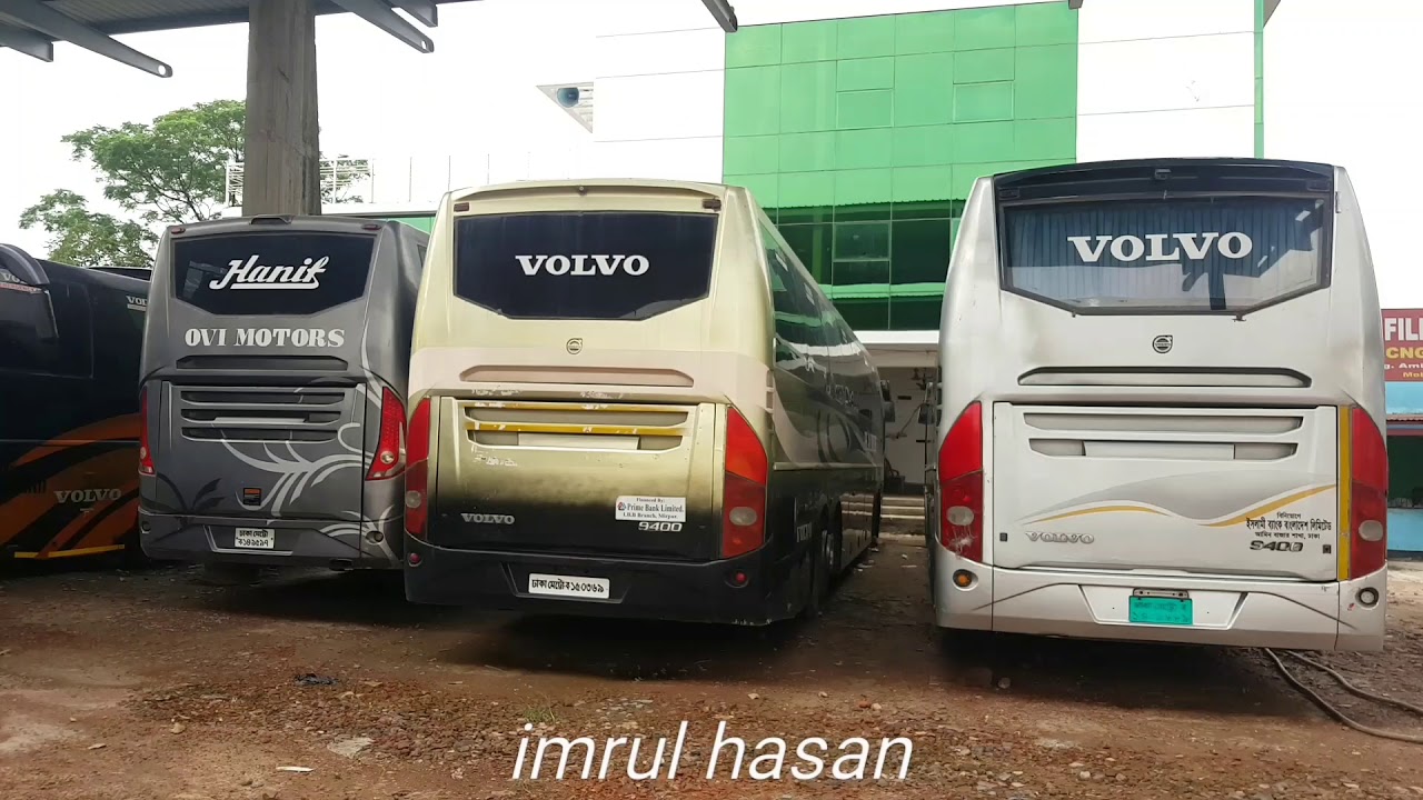 কেমন আছে বাসগুলো??? OVI Filling Station | Hanif Enterprise | VOLVO B9R ...