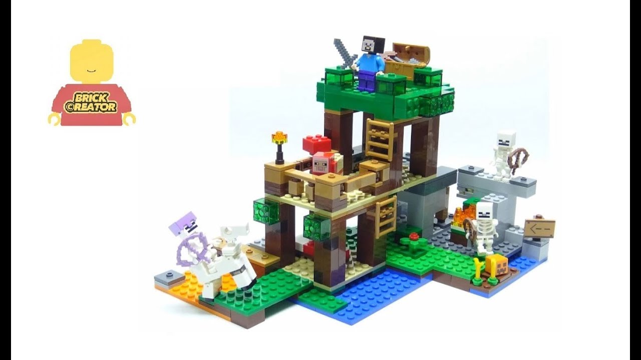 Lego MineCraft 21146 The Skeleton Attack(Ver.3) Speed Build - 레고 마인크레프트 ...