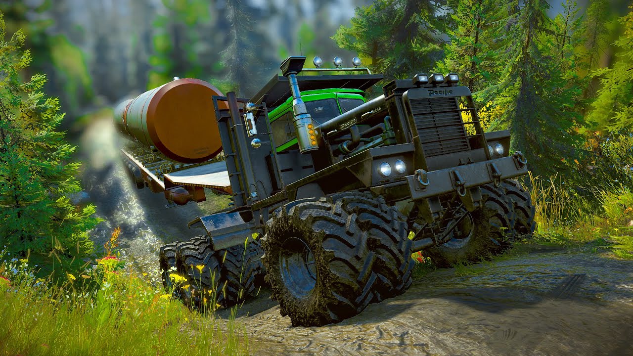 THE MOST POWERFUL PACIFIC P16 TRANSPORTING BIG ROCKET || Snowrunner ...