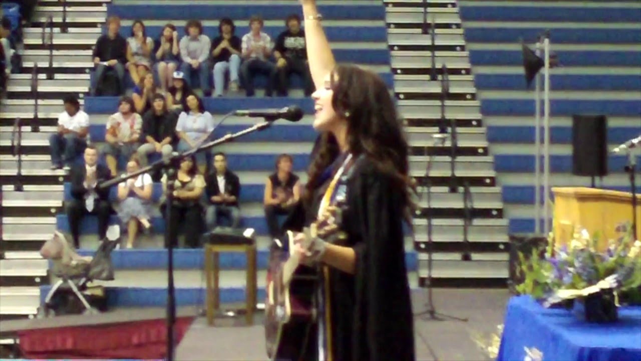 Joy Frost High School Valedictorian Musical Speech - YouTube