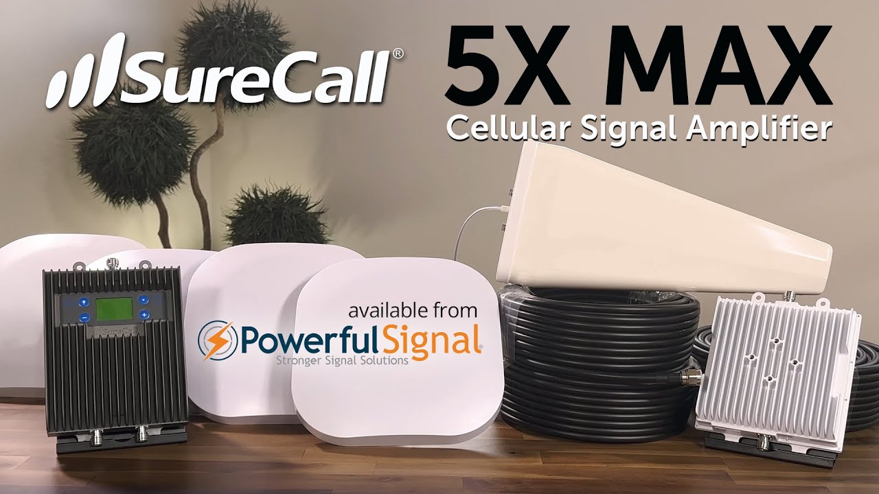 SureCall 5X MAX Cellular Signal Booster - YouTube