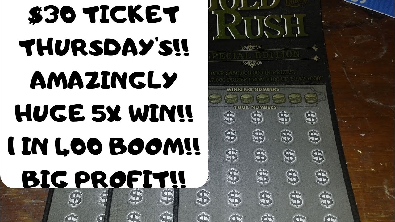 $30 TICKET THURSDAY!! HUGE WIN!! AMAZING PROFIT!! - YouTube