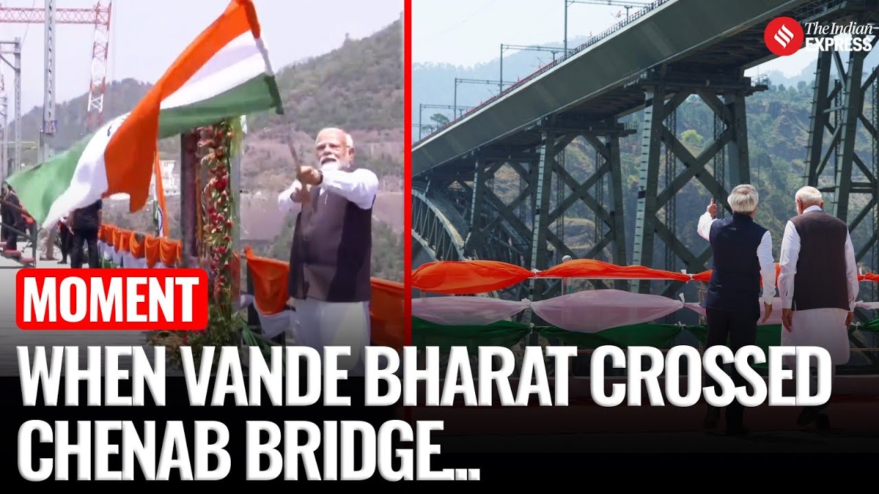 PM Modi Inaugurates World’s Highest Railway Bridge in Kashmir | Chenab ...