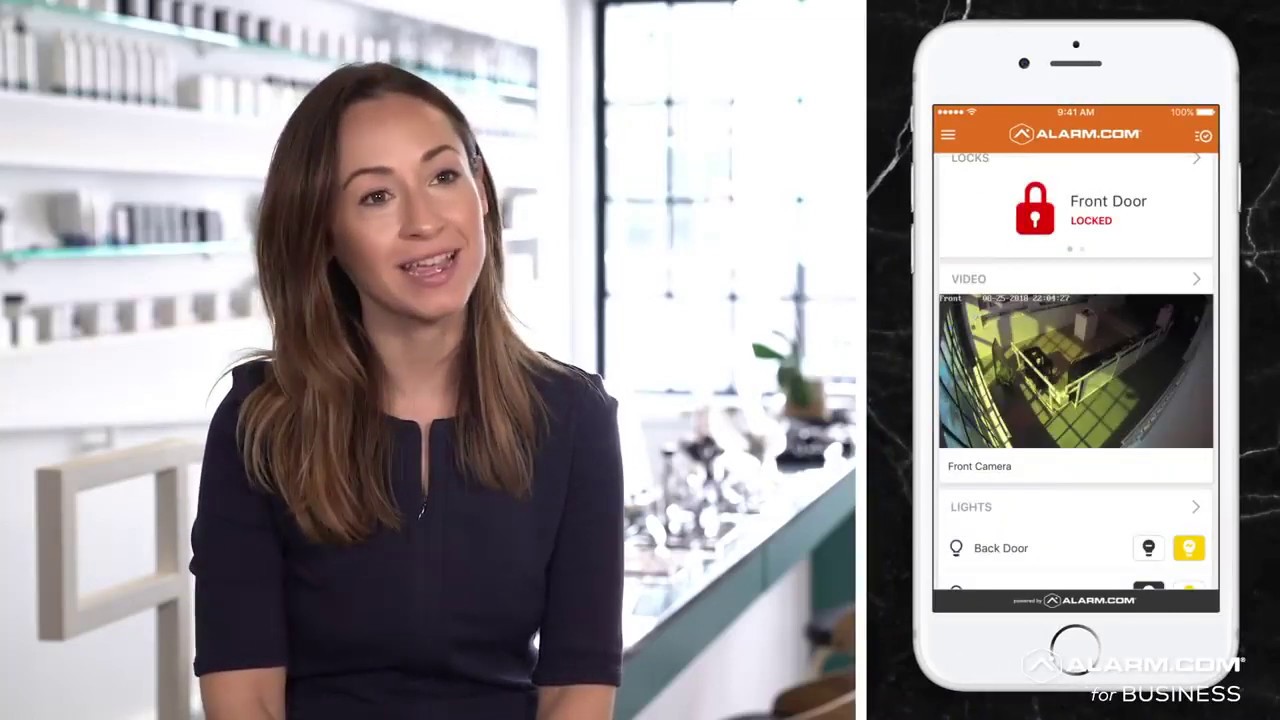 Smart Business Security System with Door Access Control and Video - YouTube
