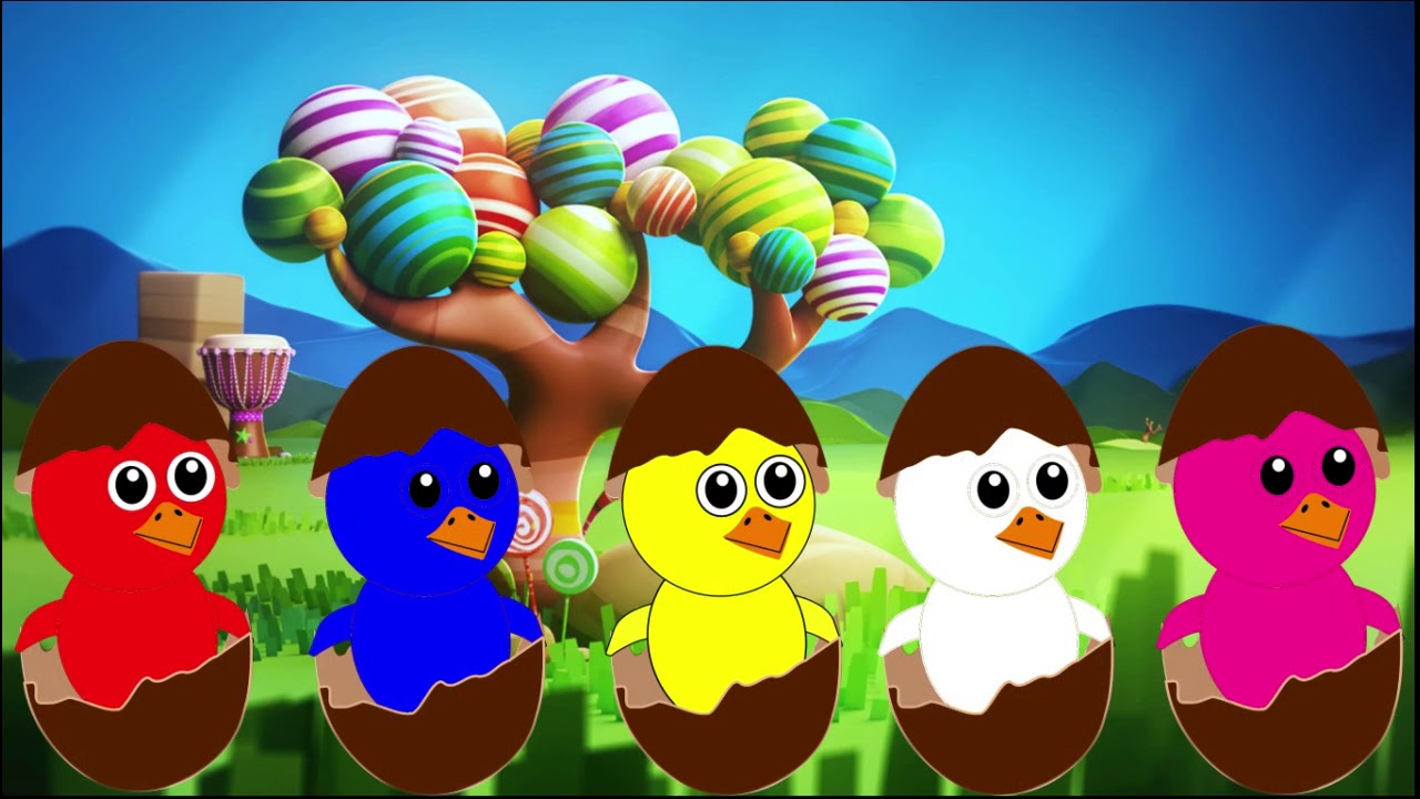 Aprenda as cores Pintinhos coloridos - YouTube