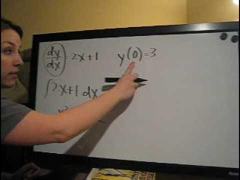 Initial Value Problem (KristaKingMath) - YouTube