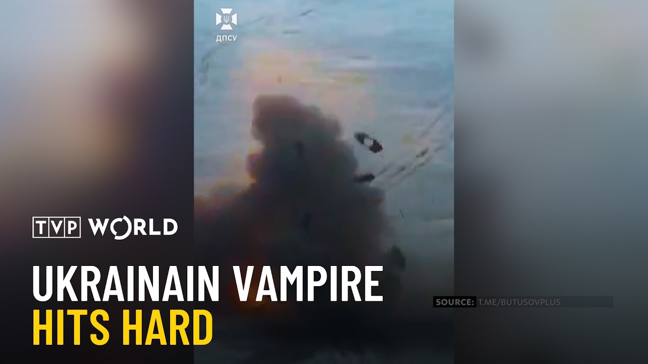 Ukraine's Vampire UAVs strike Russian vehicles in broad daylight ...