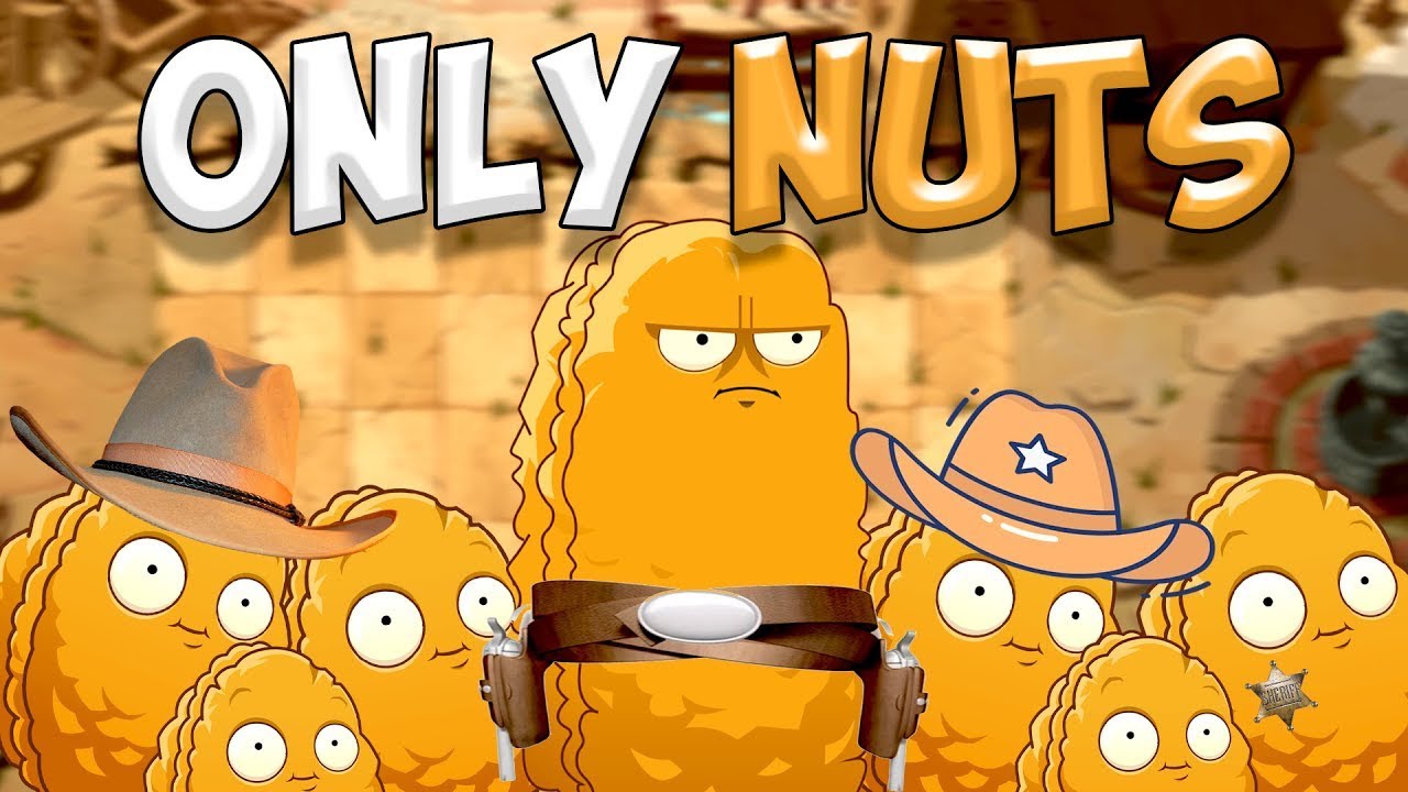 Can You Beat Plants Vs. Zombies WITH ONLY NUTS? [Wild West] - PvZ 2 ...