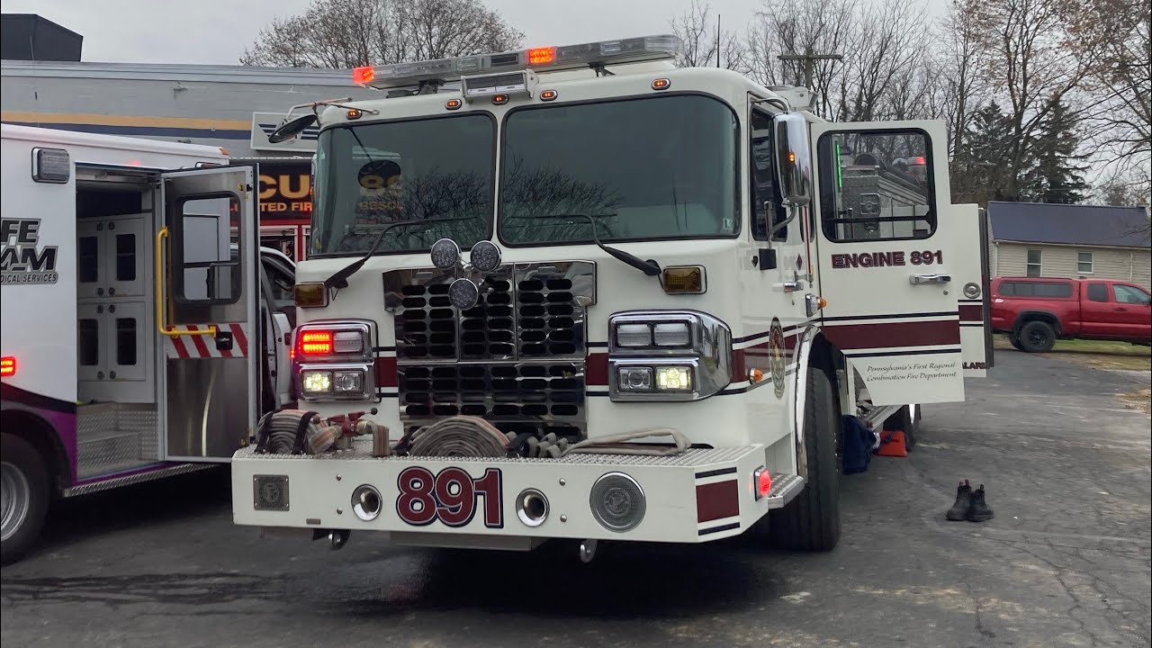 York area United fire rescue Engine 89-1 walk around - YouTube