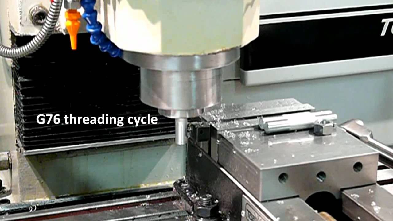 Tormach Vertical Lathe G76 Spindle Threading - YouTube