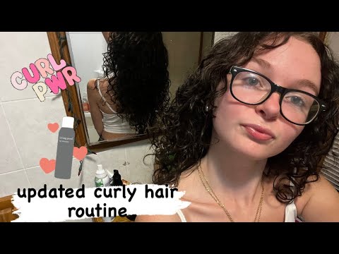 my new curly hair routine - YouTube