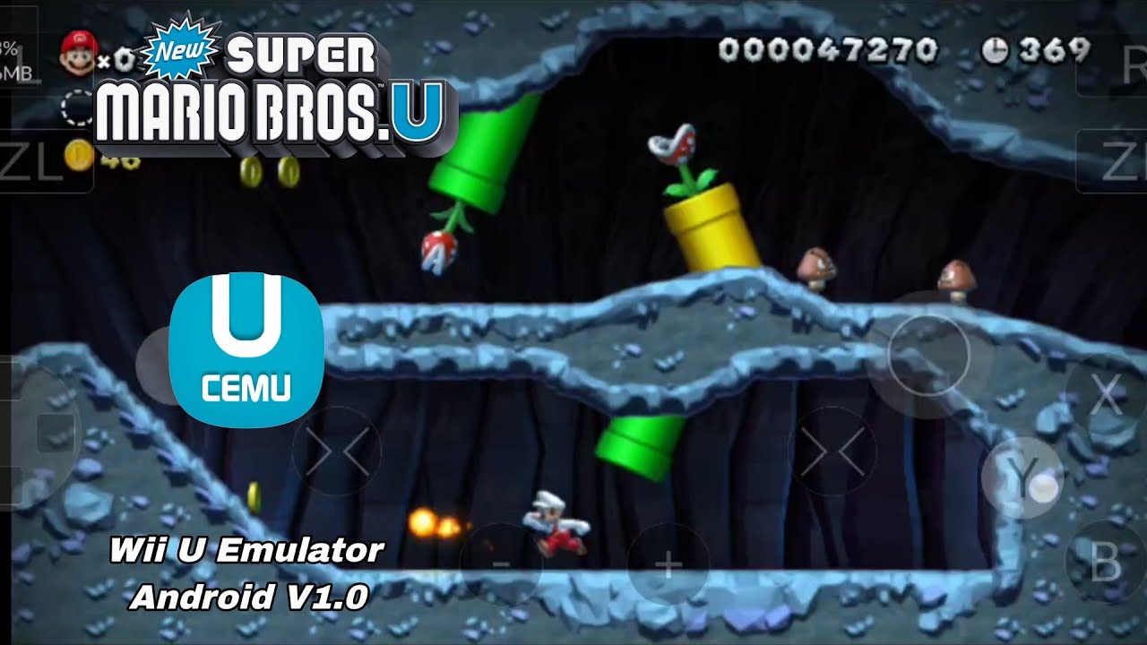 New Super Mario Bros. U Gameplay Cemu Emulator Android (Wii U) - YouTube