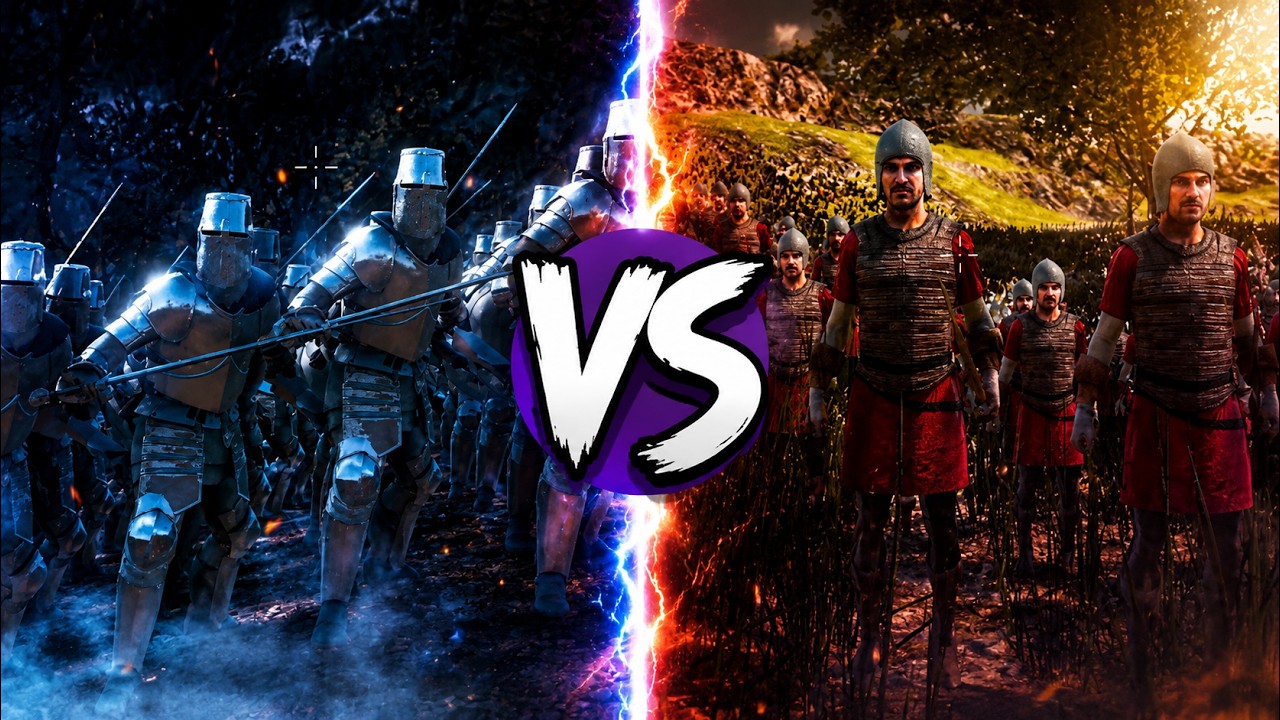 1000 HEAVY KNIGHT VS 1000 ARCHER BRIDGE BATTLE - UEBS - YouTube