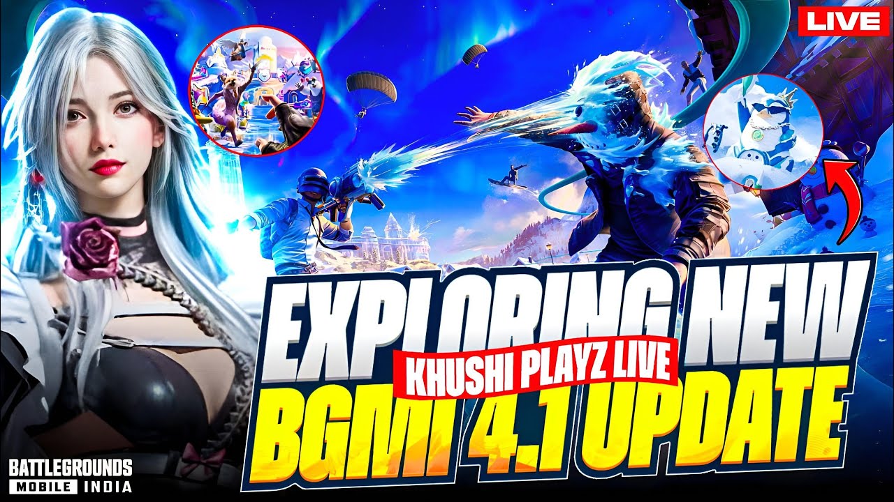 BGMI NEW WINTER UPDATE IS HERE 🥶|PLAYING 4.1 UPDATE 🥰|#BGMI # ...