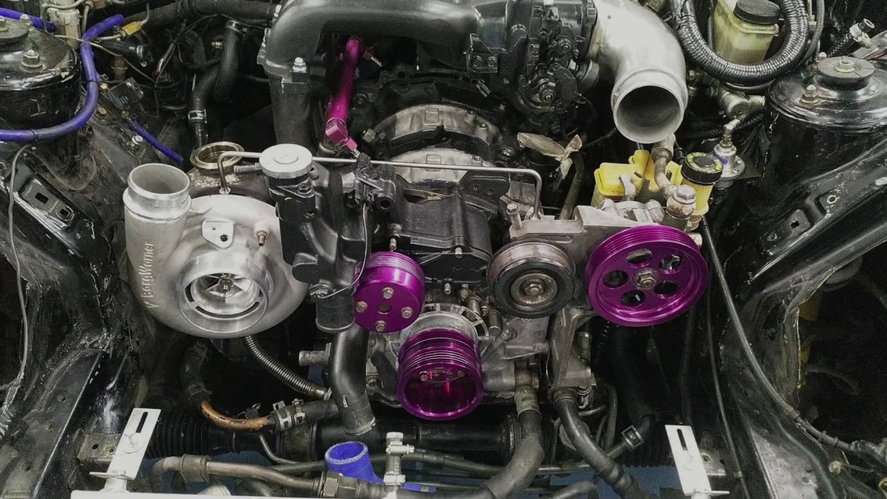 The Ring Dorito RX7 - Turblown BW-SXE Kit Fitment Video - YouTube