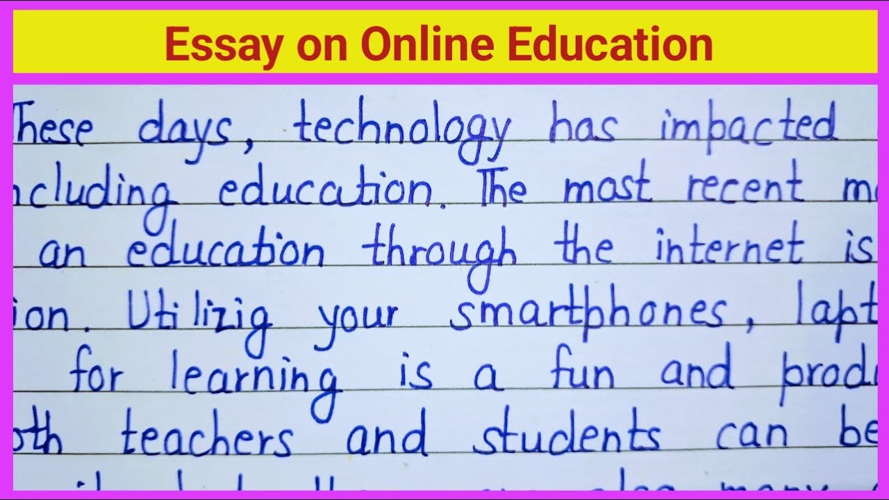 Essay on Online Education in English || Paragraph on Online Education ...