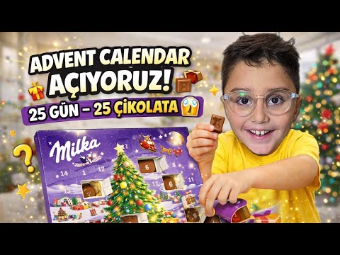 EMİR ÇİKOLATA DOLU ADVENT CALENDER AÇTI !?