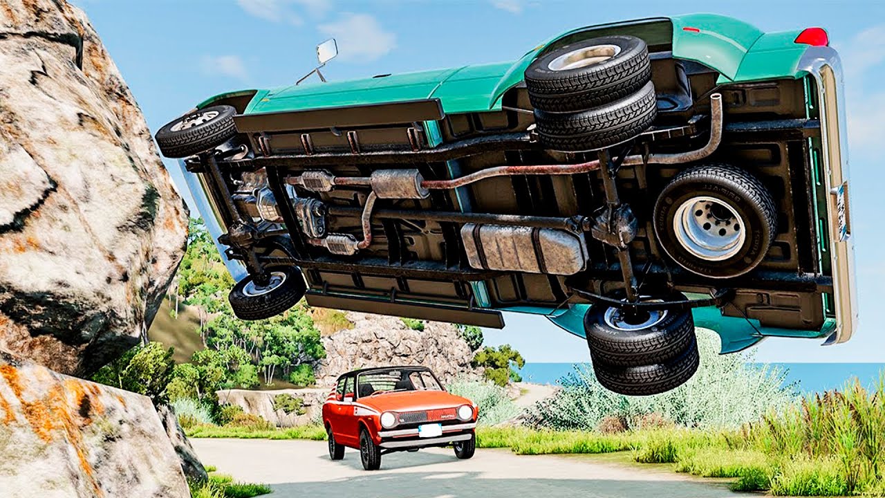 Epic Cliff Drops - BeamNG Drive #5 - YouTube