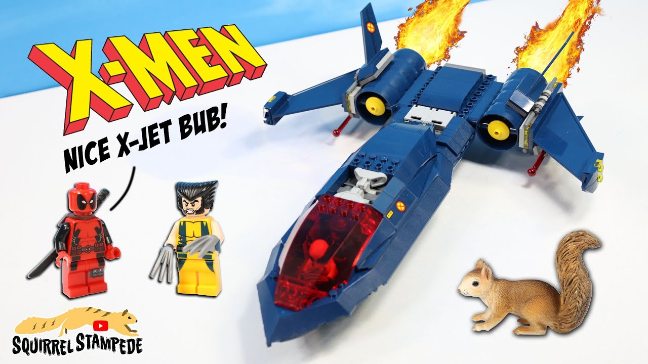 LEGO Marvel X-Men X-Jet Build Review with 90's Wolverine Rogue ...