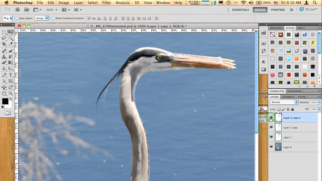 Create una gif animata con photoshop CS5 - YouTube