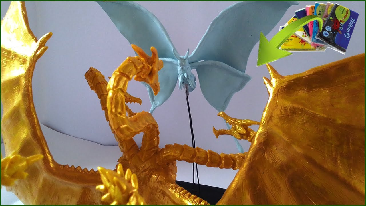 VOID GHIDORAH vs MOTHRA WITH CLAY/PLASTILINA. - YouTube