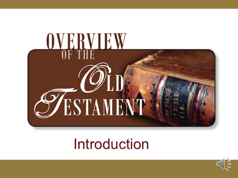 Old Testament Overview: Introduction - YouTube
