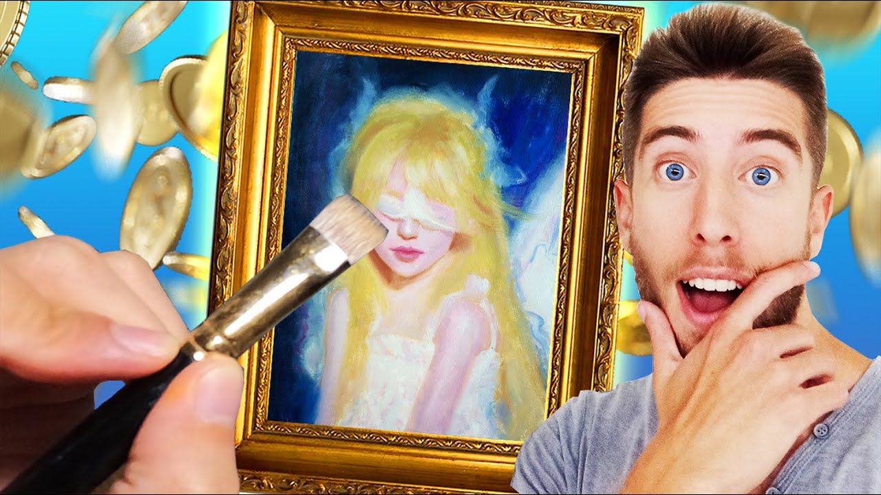 I Painted On The Most Expensive Paper Ever - YouTube