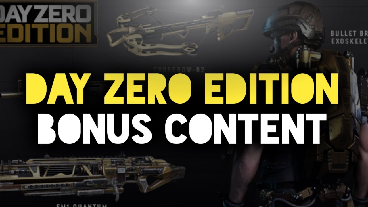 "Day Zero Edition" Bonus Content | Advanced Warfare - YouTube
