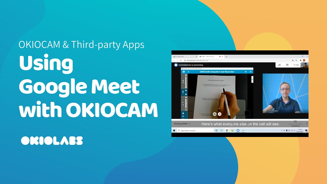 Using Google Meet With OKIOCAM — Share Your Face & OKIOCAM - YouTube